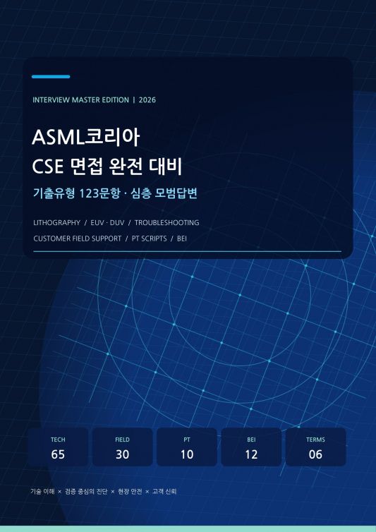 2026 ASML코리아 CSE 면접후기 기출 123선