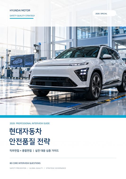 2026 현대자동차 안전품질 전략 면접 심층대비 자료집] 직무면접 종합면접 완벽 대비 (핵심이론 실전 예상질문 80선과 문제해결 사례 분석)