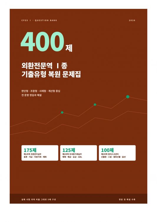 외환전문역 1종 기출문제 400제 (3과목 전 문항 해설)