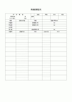 (교육행정)차량운행일지