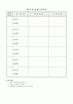 (특수/보육/유치원)학부모 상담 기록