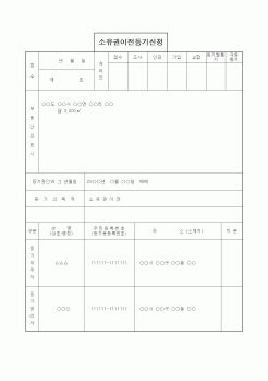 (부동산)소유권이전등기신청(3)