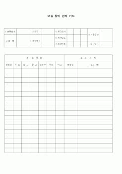 (부동산)보유장비관리 카드