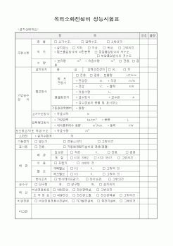 (시공계획)옥외소화전설비성능시험표