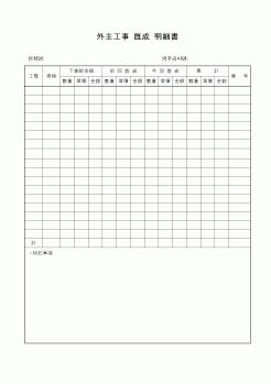 (시공계획)외주공사 명령서