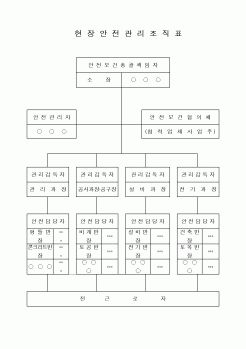 (안전관리)현장안전관리조직표