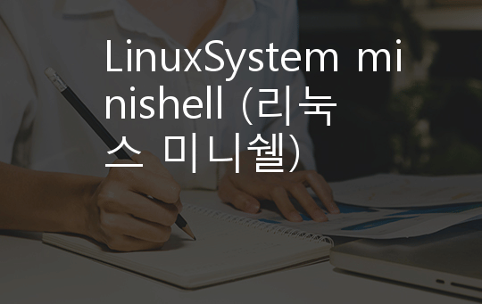 LinuxSystem minishell (리눅스 미니쉘)